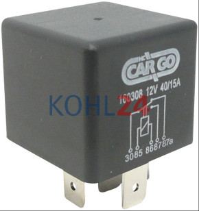 Relais 12 Volt 40 Ampere / 15 Ampere Bosch 0332204101 0332204103 ...